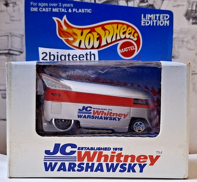HOT WHEELS JC Whitney Warshawsky VW Drag Bus Volkswagen DAMAGED BOX $34 ...