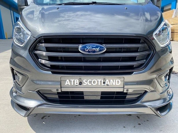 FORD TRANSIT CUSTOM Fl 2018-21 Front Bumper Spoiler Add On £145.00 ...