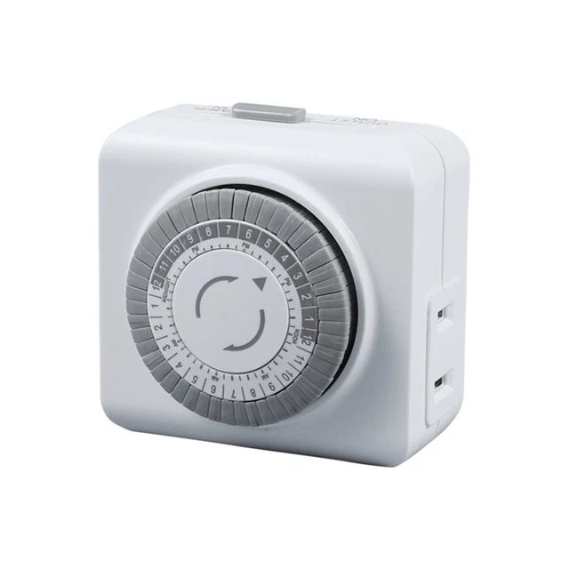 MECHANICAL TIMING SOCKET 24 Hour Cycle Timer Switch with Easy Time ...