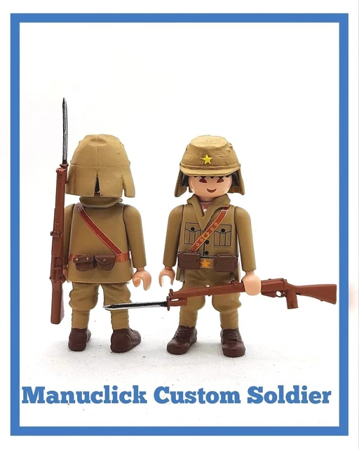 PLAYMOBIL CUSTOM SOLDIER Ww2 Japanese Army Rifle With Bayonet World War ...