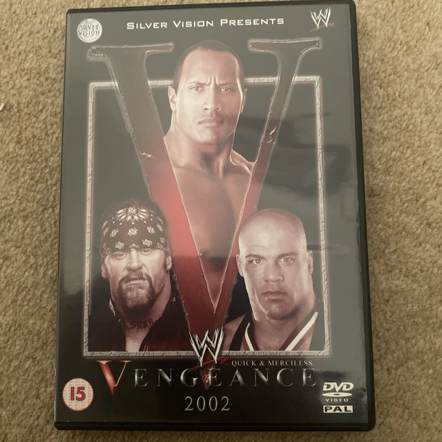WWE VENGEANCE 2002 DVD Hulk Hogan The Rock Rare WWF Wrestling Cena V ...
