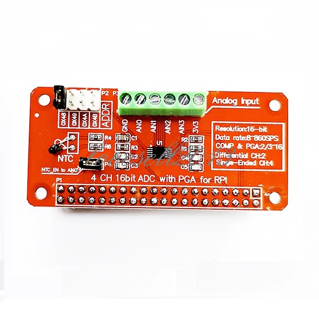 ADS1115 ADC ADC Analog to Digital Converter Board for Raspberry Pi 3/2 ...