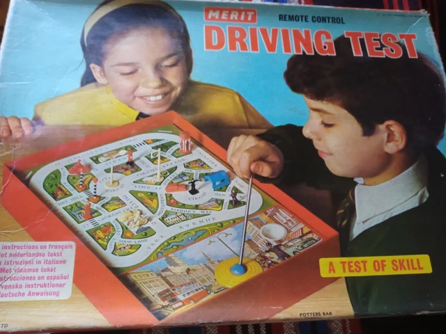 MERIT REMOTE Control Driving Test Game From 1950'S . The Game Is ...