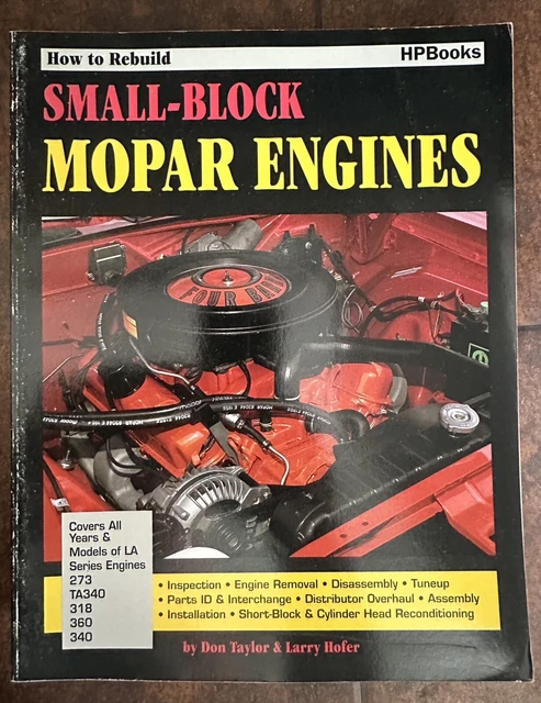 HOW TO REBUILD SMALL BLOCK MOPAR ENGINES Long Out Of Print RARE £30.00 ...