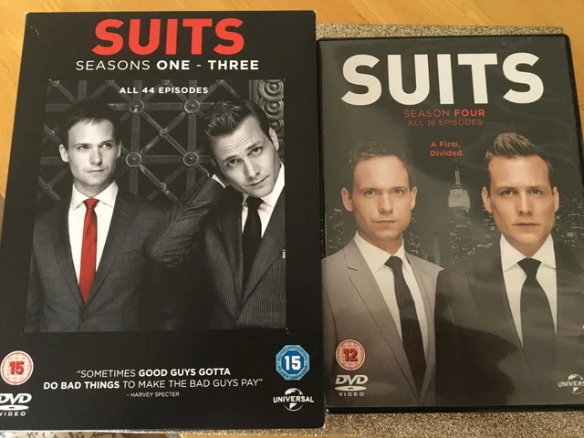 SUITS DVD BOXSETS Seasons 1-4. Starring Gabriel Macht & Meghan Markle ...