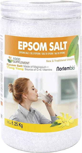 EPSOM SALT FOR Drinking Food Grade Magnesium Sulfate Health & Well ...