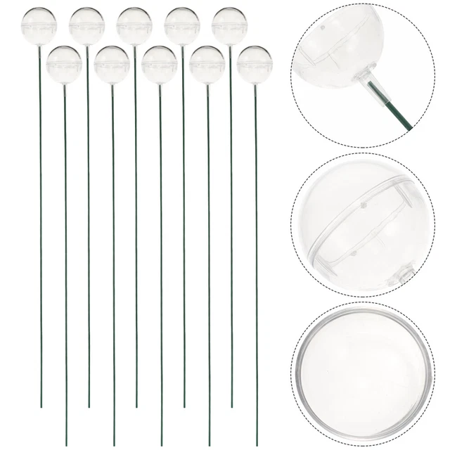 10 PLASTIC TRUFFLE Cups with Wire Stems for Valentine's Day and Events ...