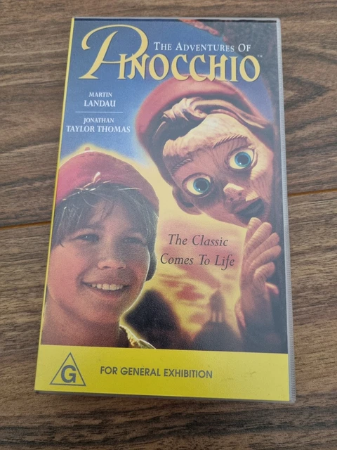 THE ADVENTURES OF PINOCCHIO VHS Video tape RARE Jonathan Taylor Thomas $5.00 - PicClick AU