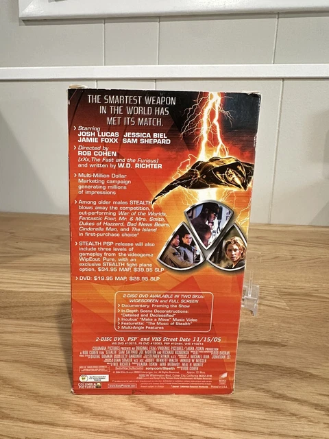STEALTH RARE PROMOTIONAL COPY (VHS 2005) Jessica Biel - Jamie Foxx ...