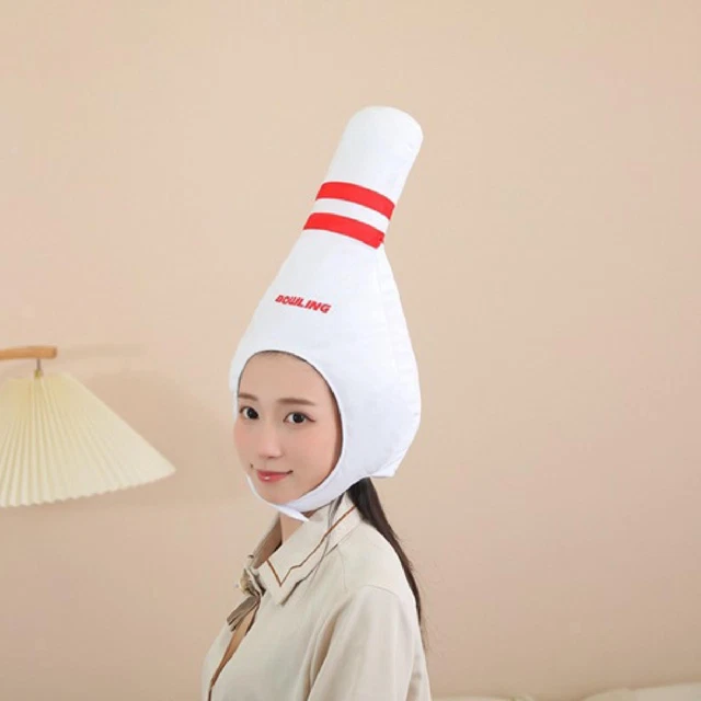 BOWLING PIN HAT Photo Prop Cartoon Headgear for Festival Masquerade ...