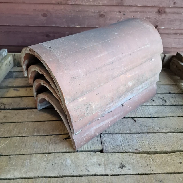 RECLAIMED FLANDERS RED Clay Half Round Ridge 18 In / 450mm £7.58 ...