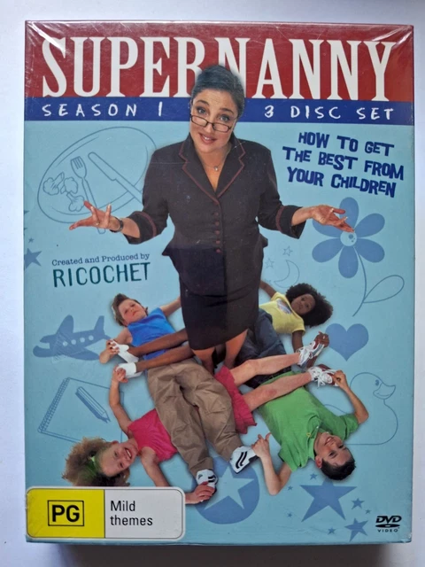 SUPER NANNY : Sesaon 1 [3 DVD Box Set] Region 4, Brand New & Sealed ...