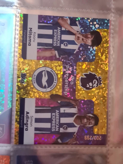 TOPPS 2026 PREMIER League Brighton Pro Partnership Numbered 203/299 ...