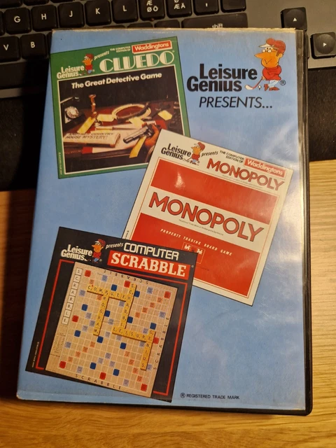 CLUEDO, MONOPOLY & Scrabble, Commodore C64 Game, VHS Big Box 1986 EUR 9 ...