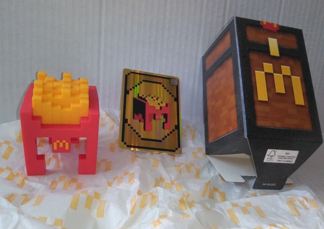 MCDONALDS CANADA 2025 A Minecraft Movie Meal FRY HELMET Toy Sealed With ...
