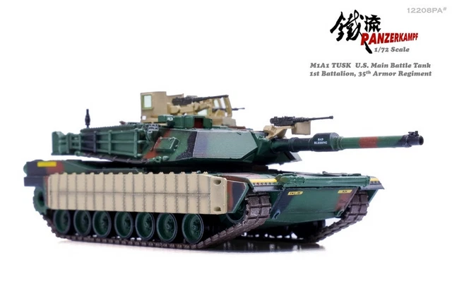 PANZERKAMPF 1:72 US M1A1 Abrams Main Battle Tank with TUSK I Kit ...