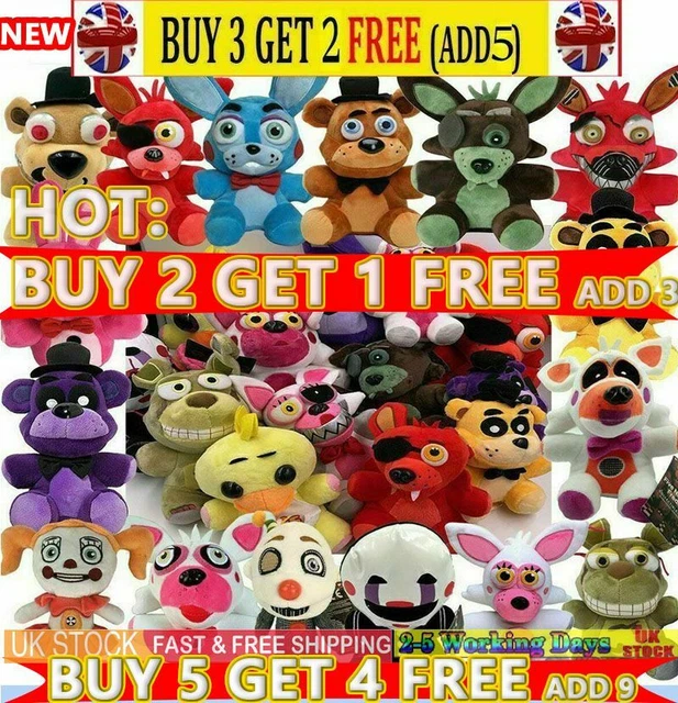 Fnaf Five Nights At Freddys Sanshee Plushie Toy Plush Bearfoxy Xmas Ts Uk Eur 938