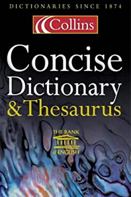 COLLINS CONCIS DICTIONARY Et Dictionnaire des Synonymes Couverture ...