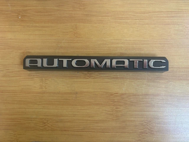FORD GRANADA MK2 Boot Badge Rear Badge AUTOMATIC Black Plastic Classic ...