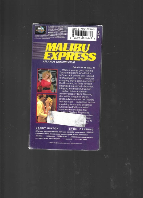 MALIBU EXPRESS VHS Darby Hinton, Sybil Danning Andy Sidaris 1984 SEALED ...