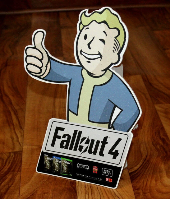 FALLOUT 4 RARE Game Shop Store Standee Counter Display Xbox One PS4 2 3 ...