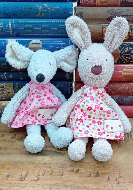 JELLYCAT FLORAL FRIENDS Beatrice Bunny Rabbit & Molly Mouse Soft Toy ...