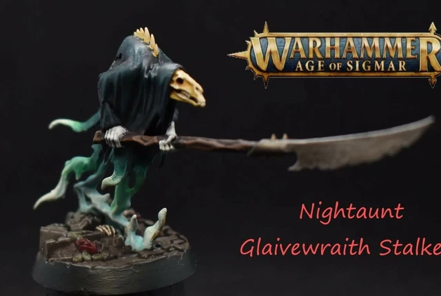WARHAMMER AGE OF Sigmar Nighthaunt Glaivewraith Stalker DIPINTO EUR 8 ...