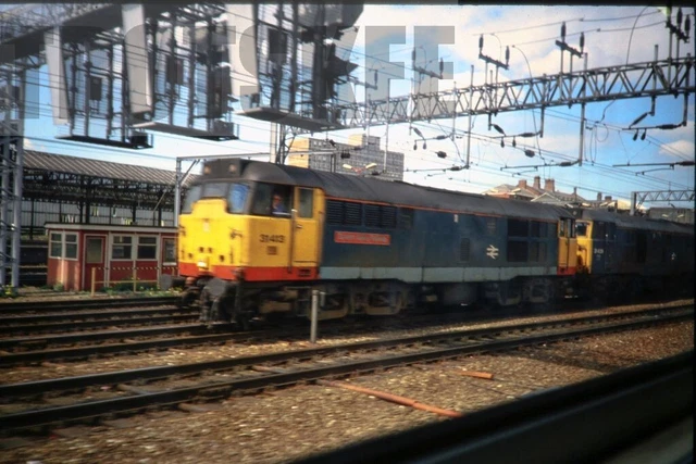 35MM SLIDE BR British Rail Diesel Loco 31413 Class 31 Crewe 1991 ...