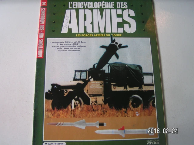 **C ATLAS L'ENCYCLOPÉDIE des armes n°74 Munitions Air - sol modernes EUR 3,60 - PicClick FR
