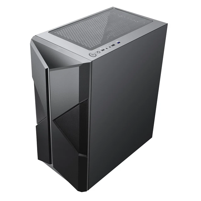 CLASSICO ATX PC Case Micro-ATX Gaming Case Mid-Tower Mesh Front Panel 4 ...