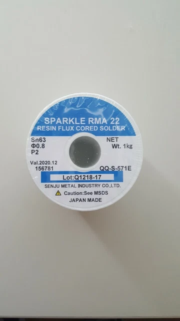 SPARKLE RMA 22 Resin Flux Cored Solder Roll. 1Kg £33.16 - PicClick UK