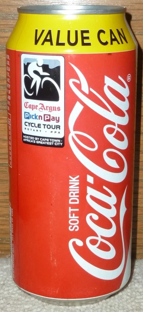 RARE COCA-COLA COKE CAPE ARGUS CYCLE TOUR soft drink can SOUTH AFRICA ...