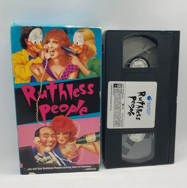 RUTHLESS PEOPLE (VHS, 1986) Danny DeVito Bette Midler 80s Comedy OOP £4 ...