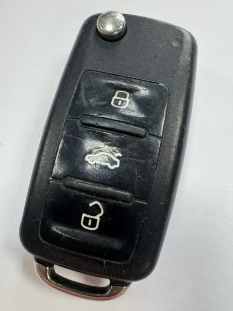 GENUINE SEAT 3 Button Remote Flip Key Fob Ibiza Leon Etc Tested ...