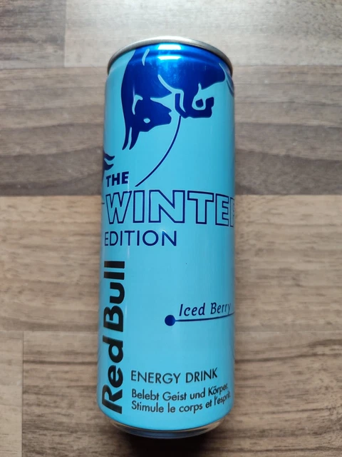 RED BULL WINTER Edition Glacier Ice Can Full 250ml Can Switzerland Iced ...