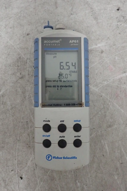 FISHER SCIENTIFIC AP61 Accumet Portable Laboratory pH Meter $45.00 ...