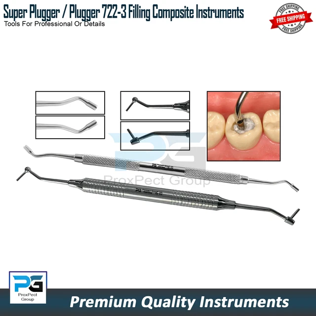 DENTAL AMALGAM SUPER Plugger Filling Instruments Clinical Plugger 722-3 ...