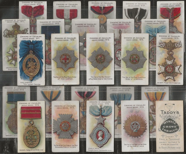 TADDY-FULL SET- ORDERS Of Chivalry (25 Cards Second Series) All Scanned ...