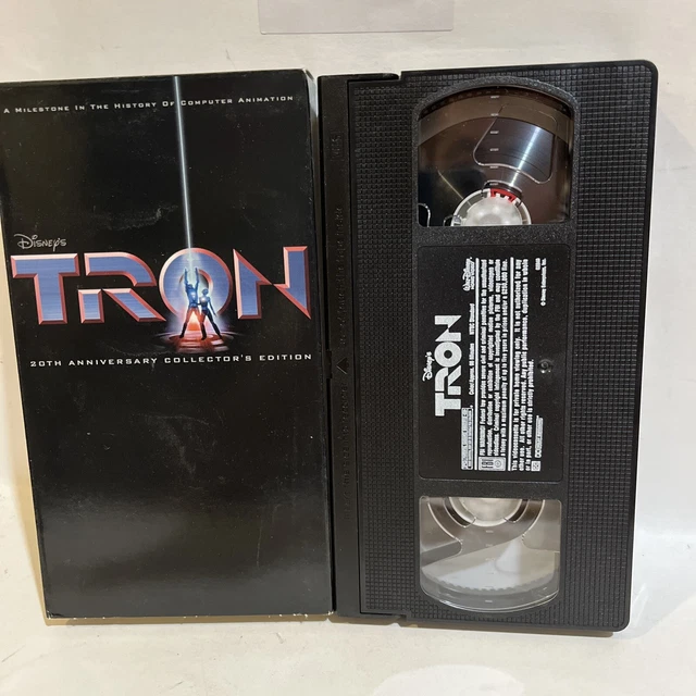 TRON VHS TAPE 20th Anniversary Collector's Edition Disney Home Video ...