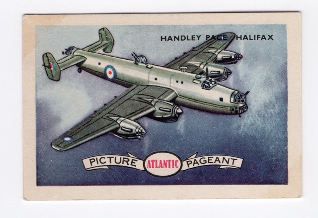 ATLANTIC PETROL AVIAITION Card: #45 Handley Page Halifax, RAF $4.99 ...