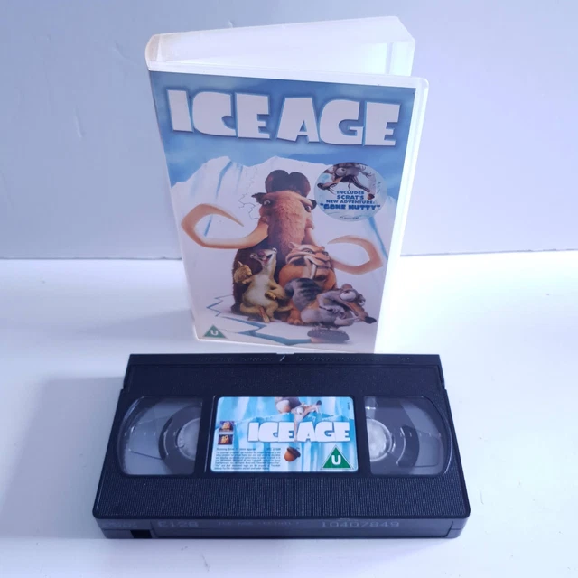 ICE AGE VHS U VIdeo Tape Includes Scrats New Adventure 'Gone Nutty' £5. ...