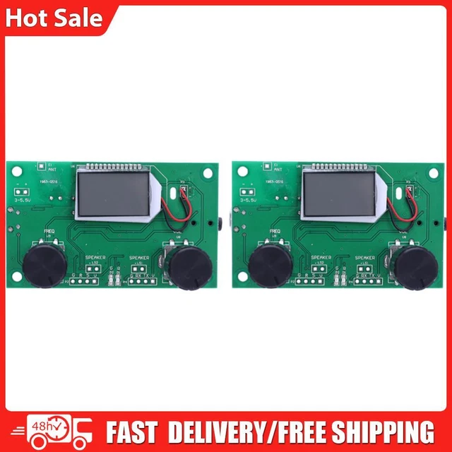 DIGITAL FM RECEIVER Module 50Hz-18KHz Stereo Radio Receiver Module DIY ...