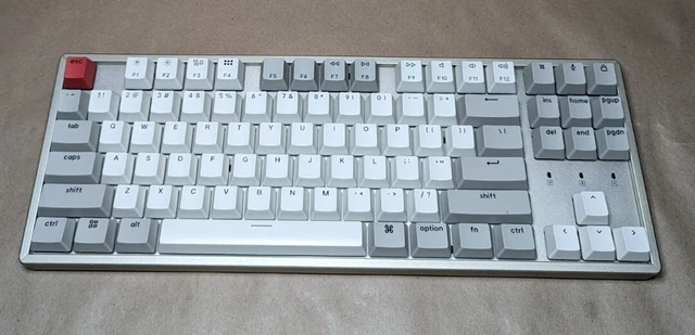 KEYCHRON K8 TKL Wireless Mechanical Keyboard ALUMINUM BROWN Switch NO ...