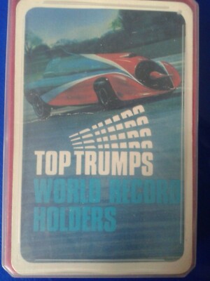 TOP TRUMPS SCARCE DUBREQ WORLD RECORD HOLDERS (small size) complete ...