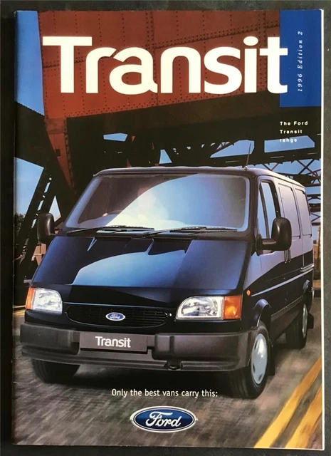 FORD TRANSIT RANGE Sales Brochure Sept 1996 #FA1268/3 VAN Chassis Cab ...