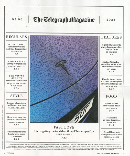 TÉLÉGRAPHE REVUE, GRAYDON Carter, Aisling Bea, Julia Quinn, Levi Davis ...