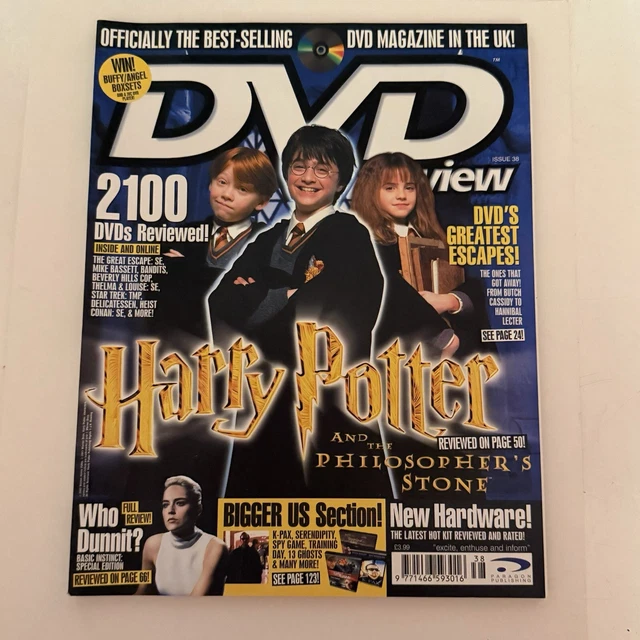 DVD REVIEW MAGAZINE Issue 32 - Harry Potter & The Philosopher’s Stone - 2002 £6.95 - PicClick UK