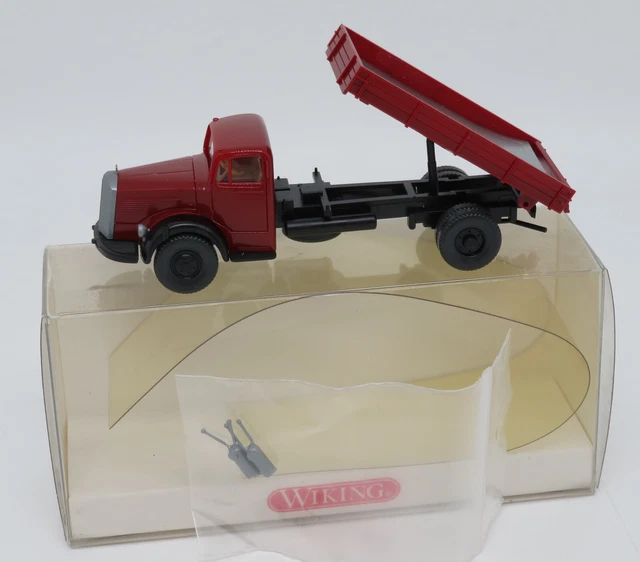 WIKING HO 1/87 MB MERCEDES L 6600 camion PRITSCHENKIPPER ROUGE #8950222 ... WIKING HO 1/87 MB MERCEDES L 6600 camion PRITSCHENKIPPER ROUGE #8950222 ...
