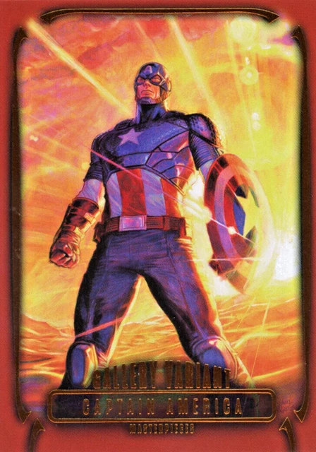 2024 MARVEL MASTERPIECES Grego GALLERY VARIANT ORANGE #GV2 Captain ...