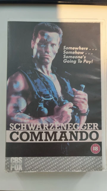 COMMANDO VHS BIG Box Ex Rental $64.38 - PicClick CA